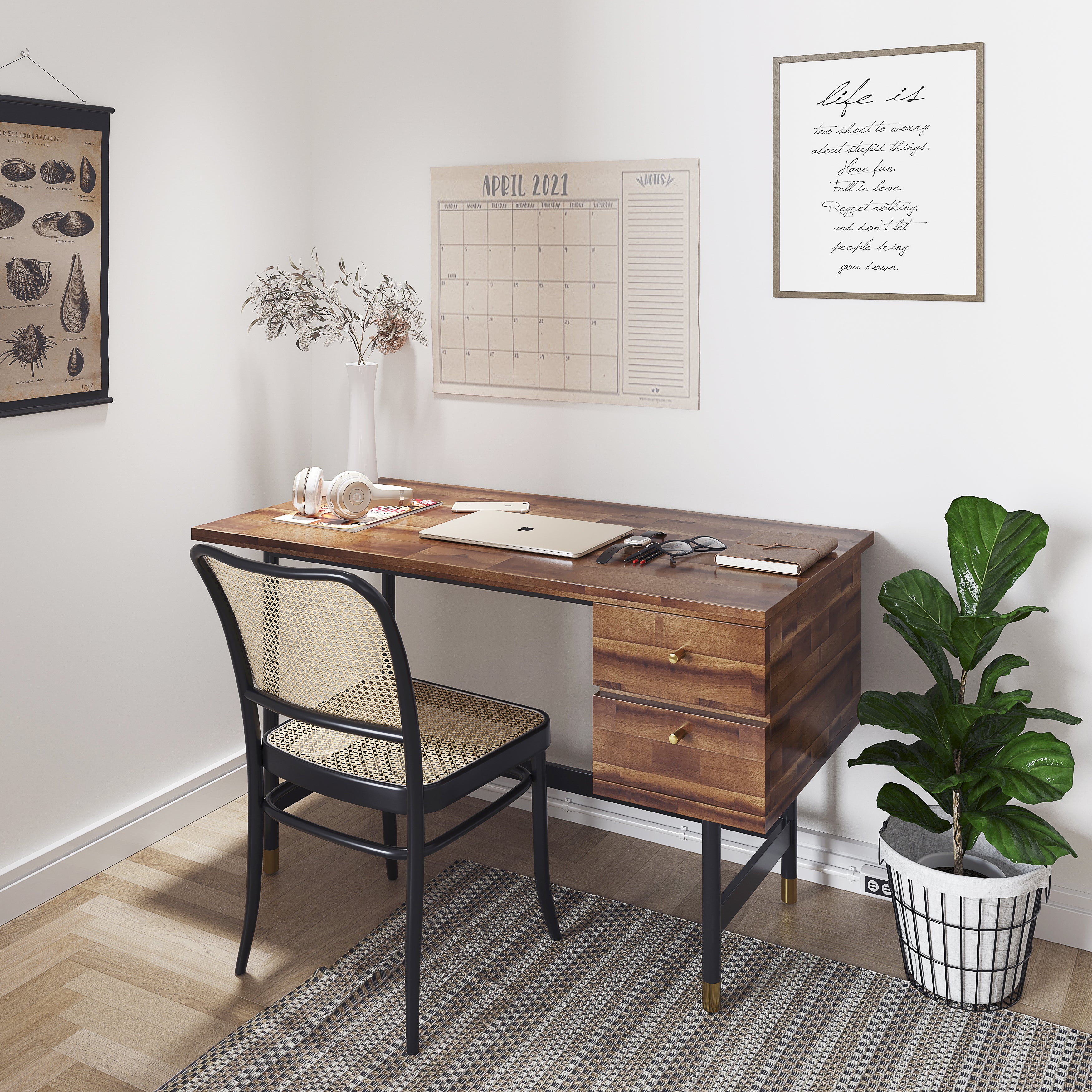 May Wood Desk– The Vine Square